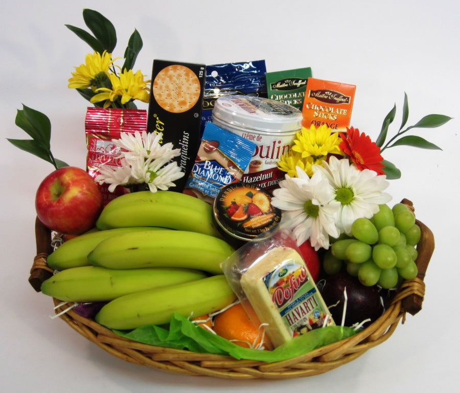 304 A - Fruit and Goody Basket -Large – Silver Horse Florist